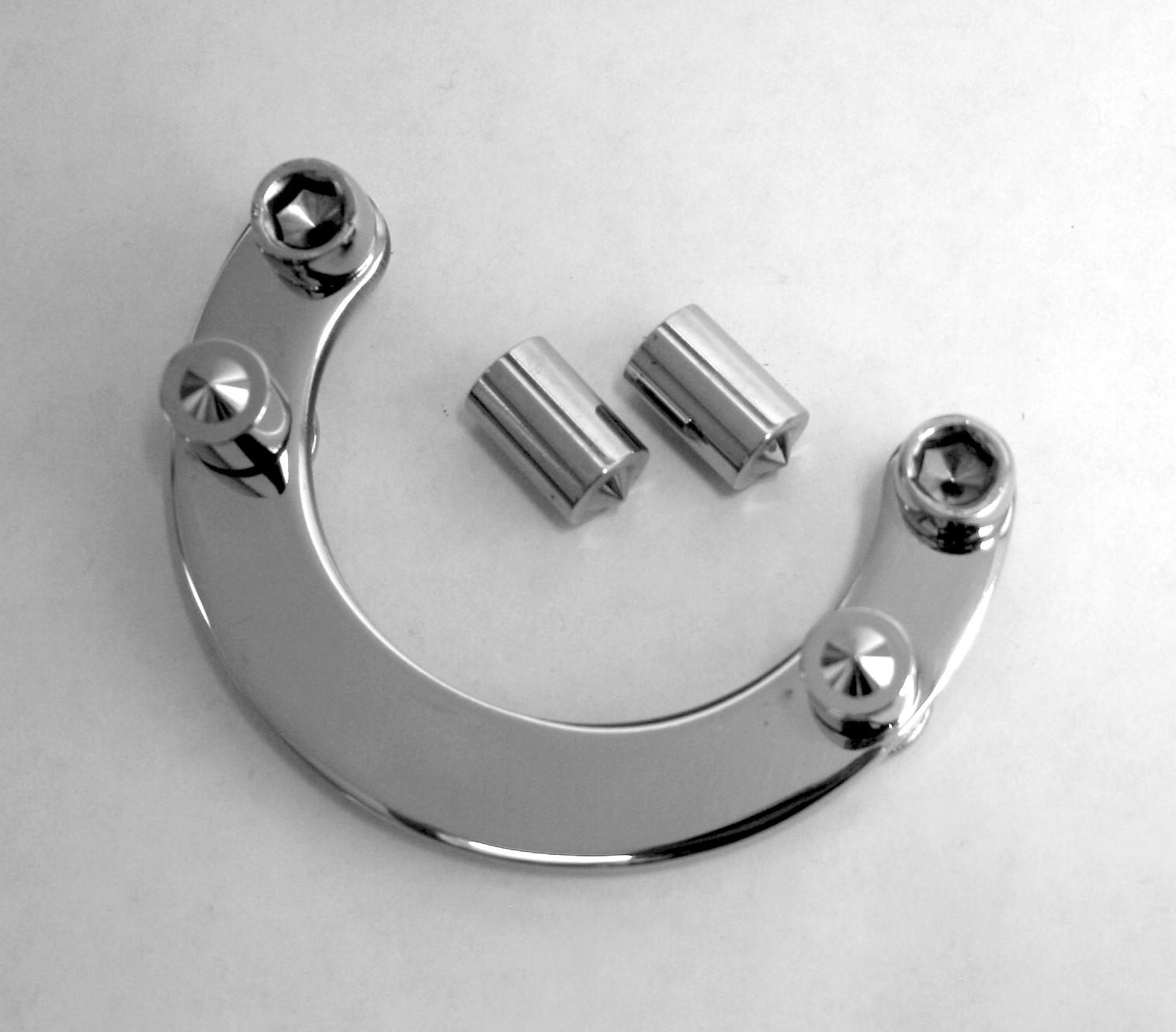 accutronix.com: Raked 41mm Triple Tree Fork Stop kit (Polished)