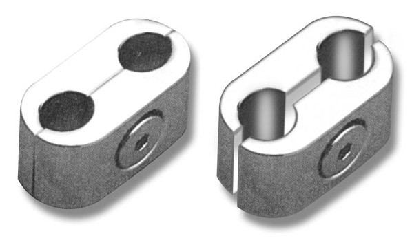 accutronix.com: THROTTLE CABLE CLAMP, OVAL (Chrome)
